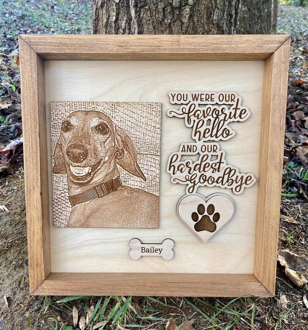 Personalized Pet Memorial Plaque, Personalized Dog or Cat Loss Gift ...