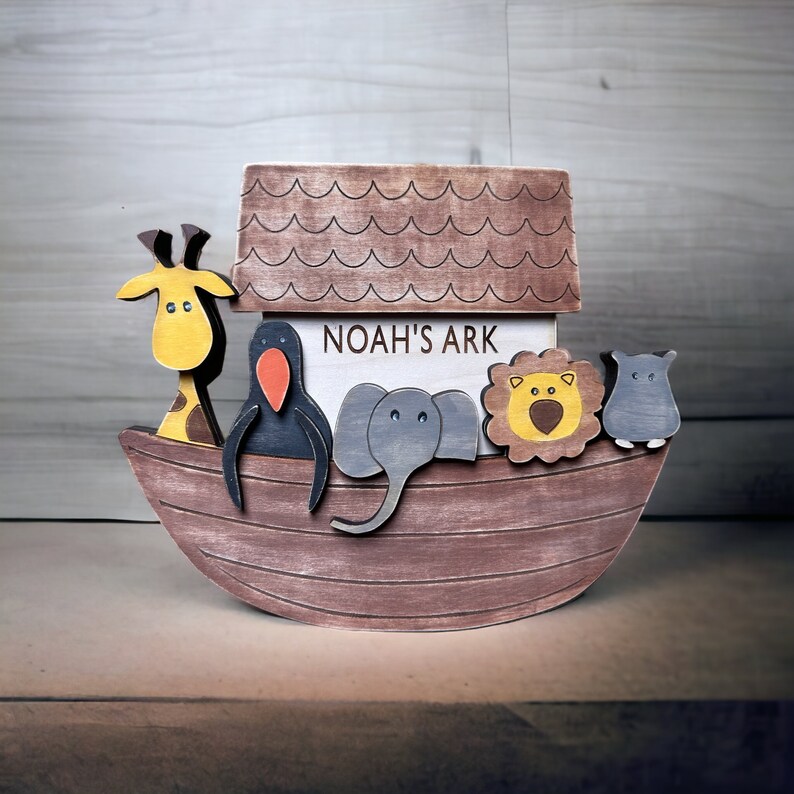 Noahs Ark Layered Nursery Sign - Etsy