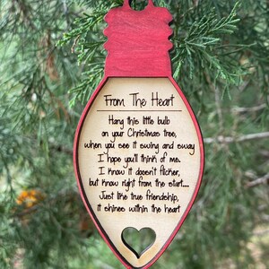 Christmas Ornament, Friendship Ornament, Friendship Ornament, Friend ...