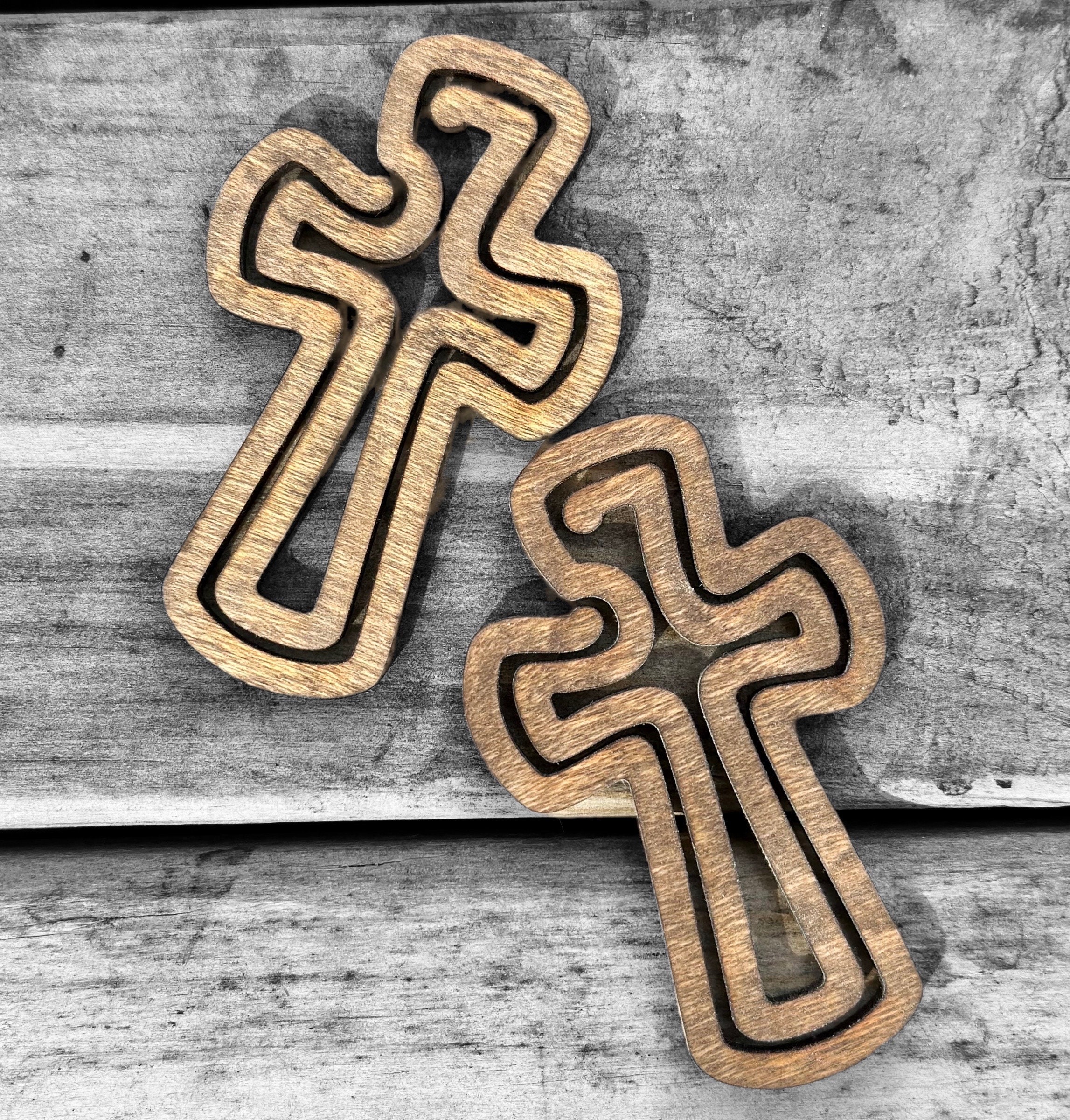 Cross Shaped Bible Bookmarks (Set of 2) — Made by M.E.