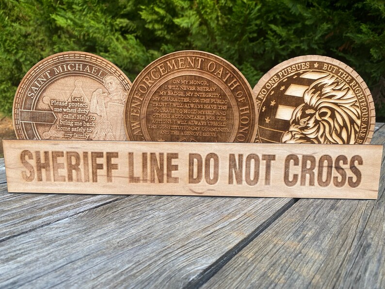 Law Enforcement Challenge Coin Plaque - Etsy