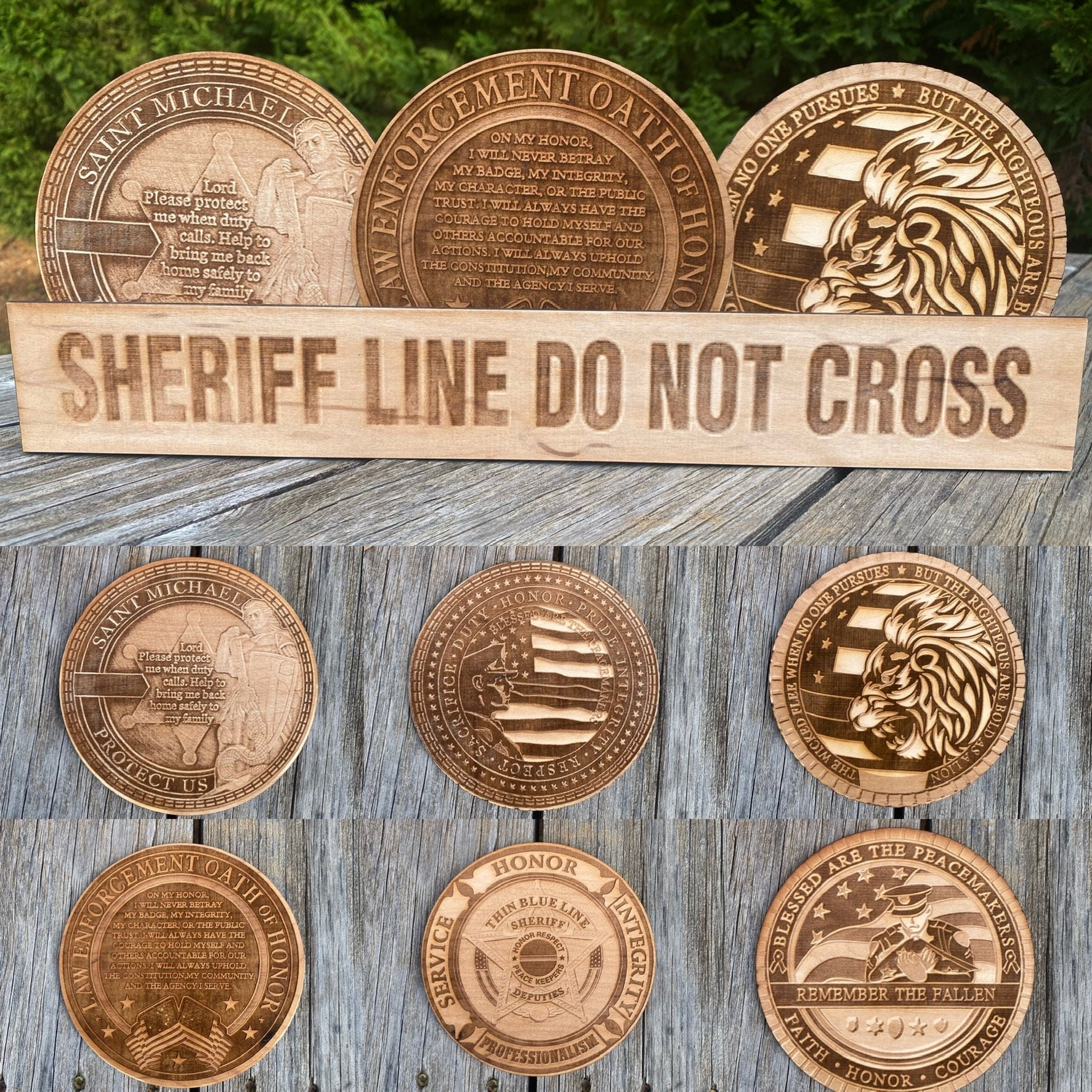 Law Enforcement Challenge Coin Plaque - Etsy