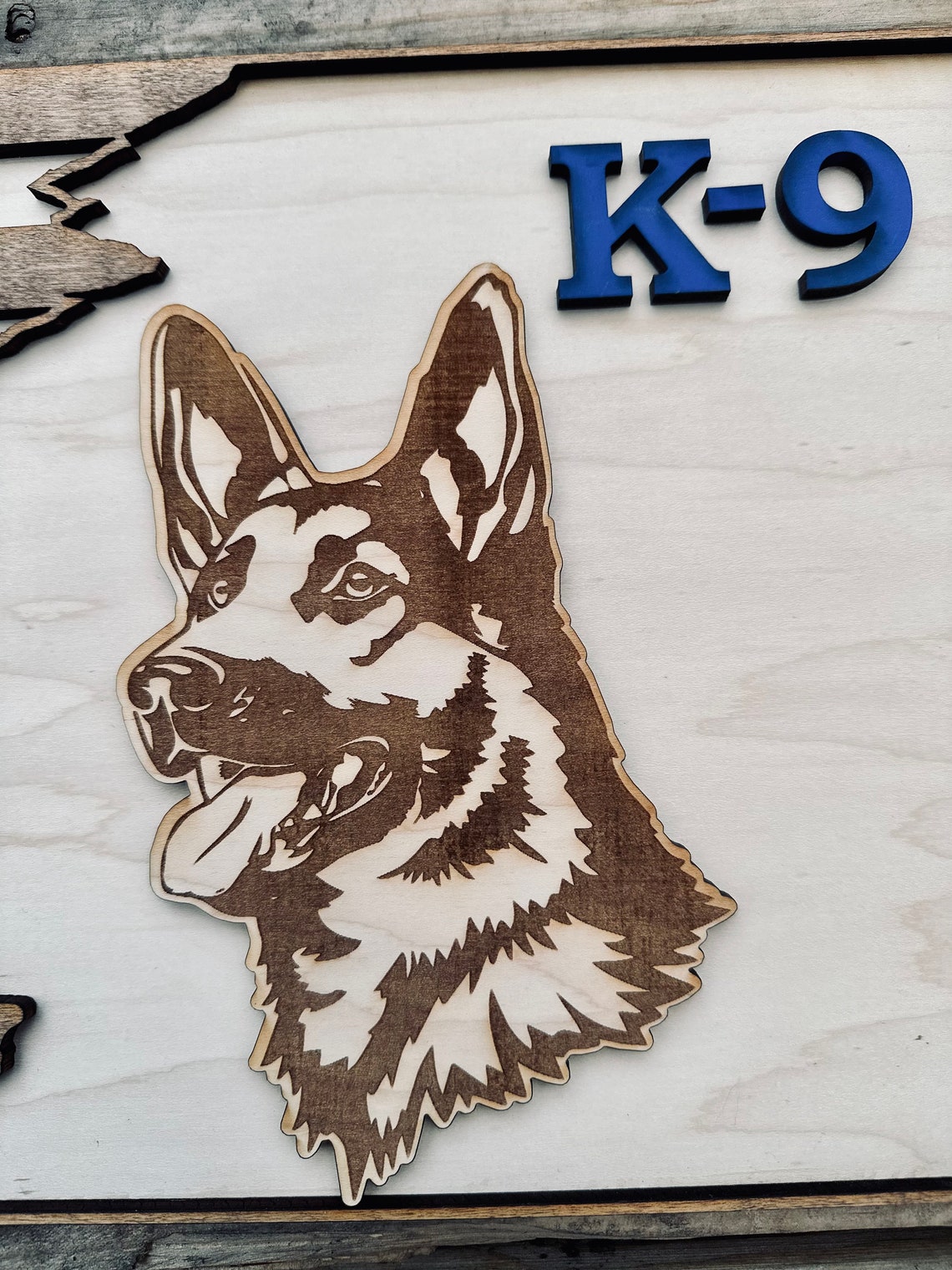 Tattered Police K9 Double Layered Flag - Etsy