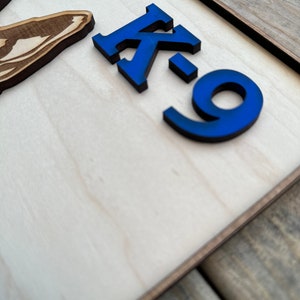 Tattered Police K9 Double Layered Flag Law Enforcement Flag Police Flag ...