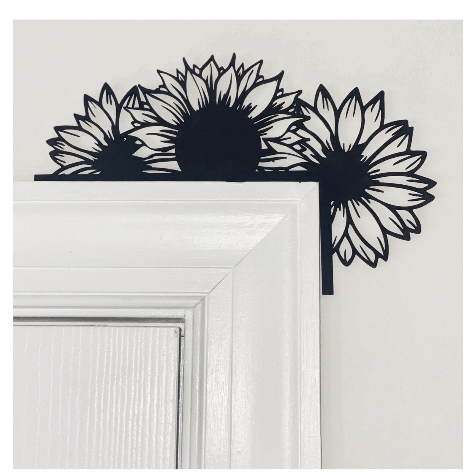 Sunflowers Decorative Door or Window Frame Sitter, Flower Decor, Gifts ...