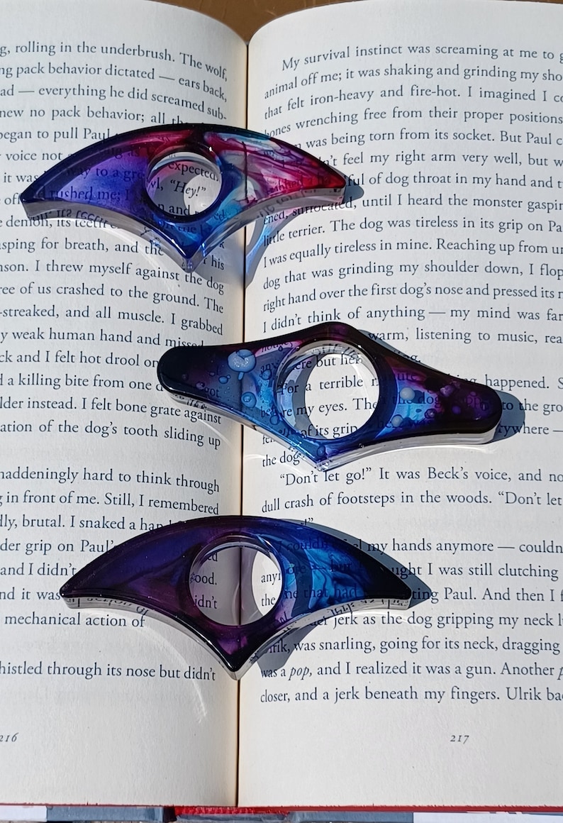 Galaxy Resin Book Page Holder, Thumb Page Holder, Page Spreader ...