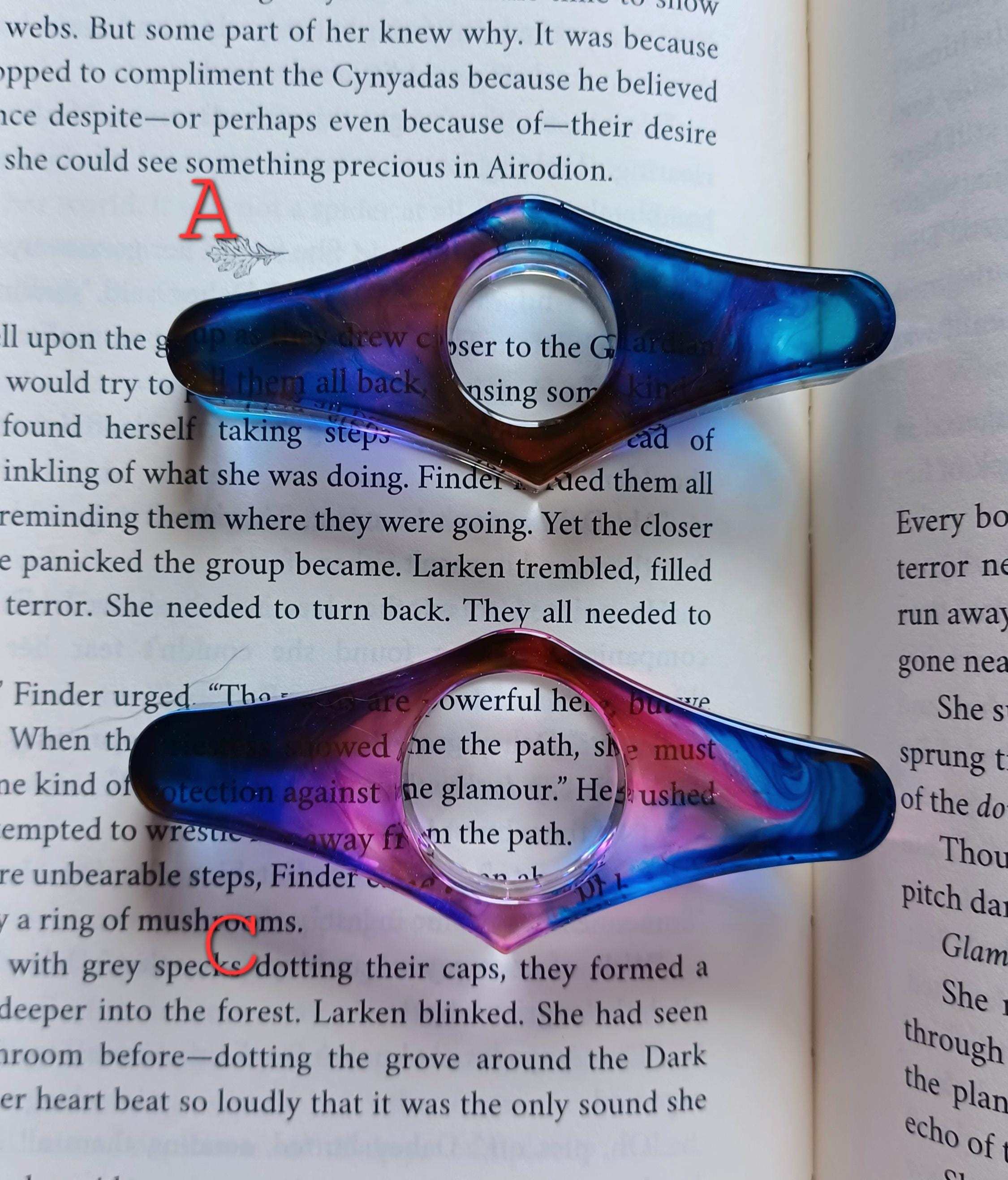 Galaxy Resin Book Page Holder, Thumb Page Holder, Page Spreader ...