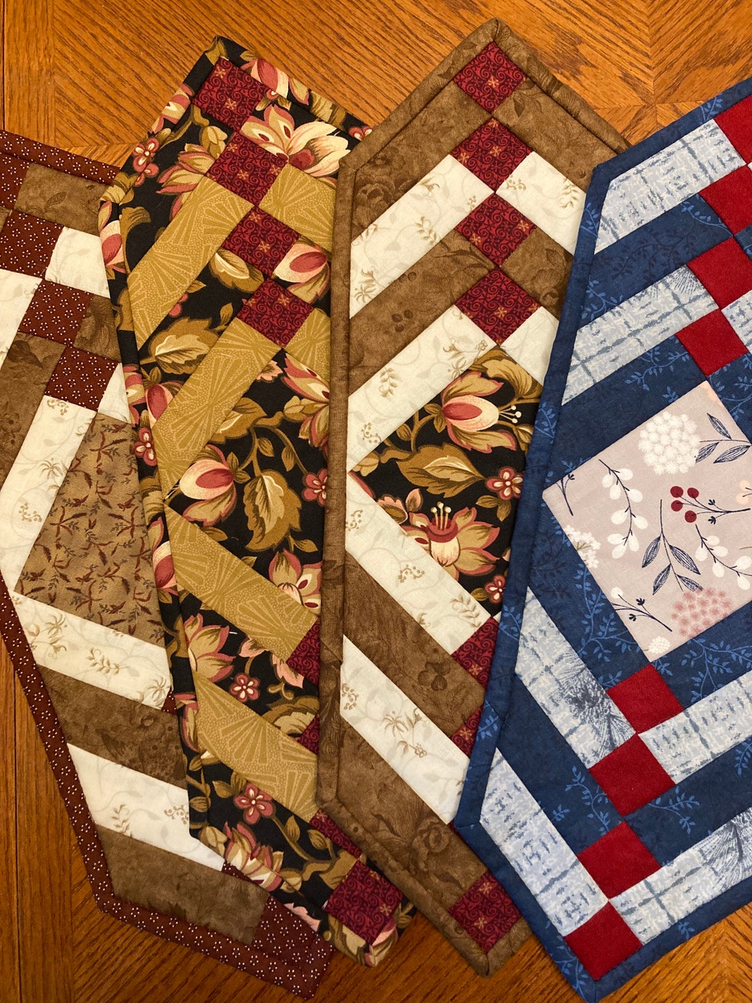 Quilted Table Runner Tank Topper Home Decor Fall Runner - Etsy