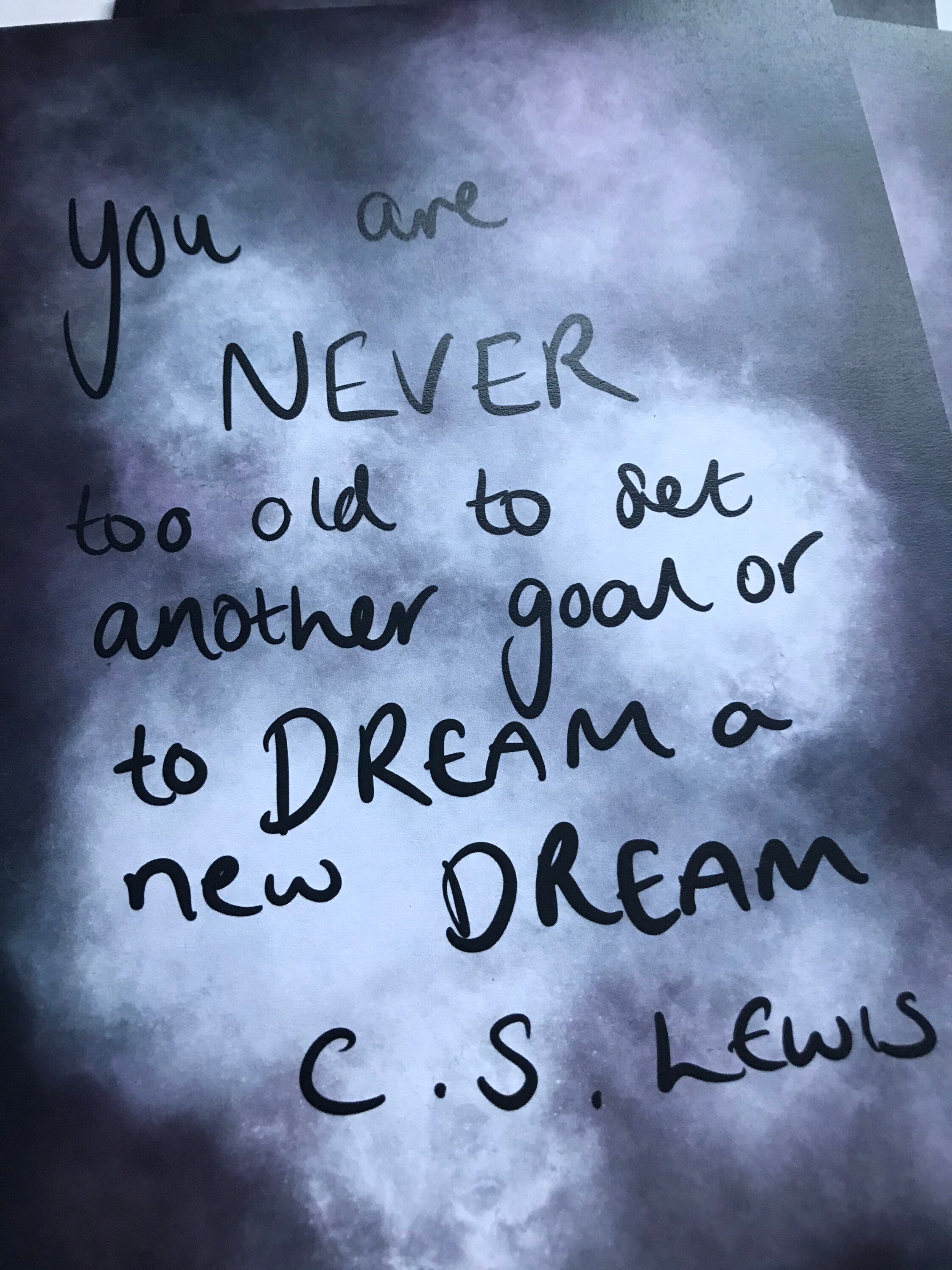 C.S. Lewis Inspirational Quote Art Print | Etsy