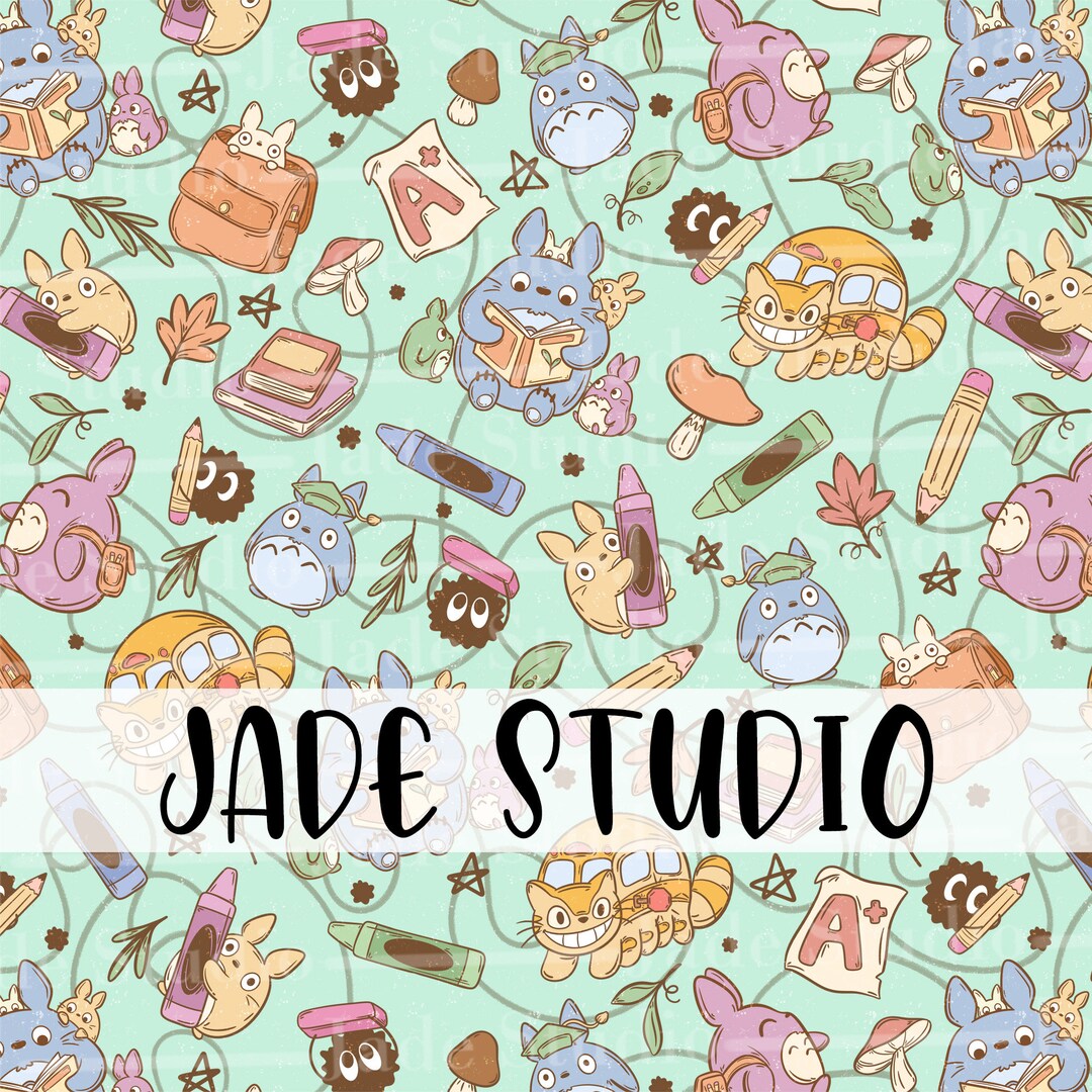 Back to School Trolls Inspired Digital Seamless Pattern Design File - Etsy