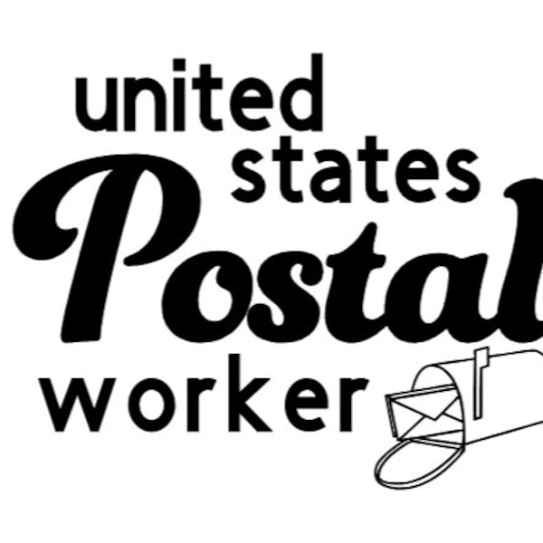 Postal Worker Svg - Etsy