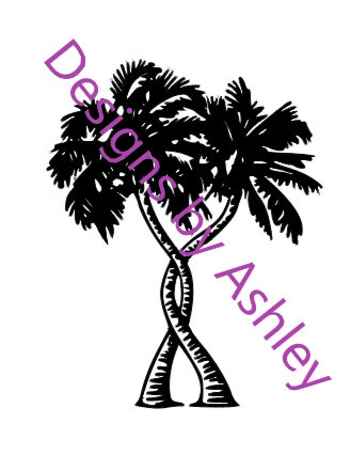 Jamaican Twisted Palm Trees Svg, Digital Download, Couples Resort ...