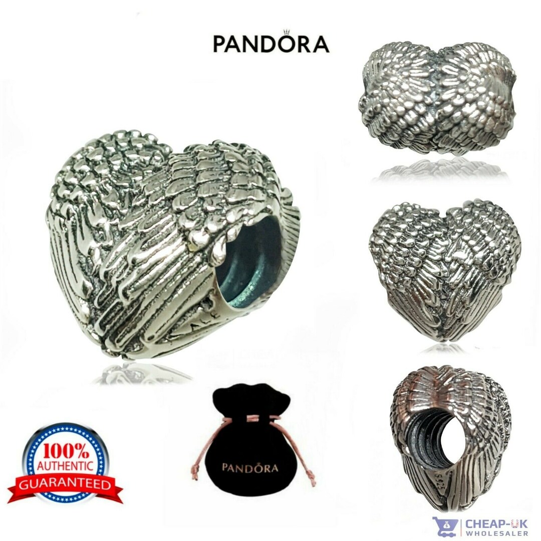 Pandora ® 791751 Ale S925 Angelic Feather Wing Love Heart Charm Gift ...