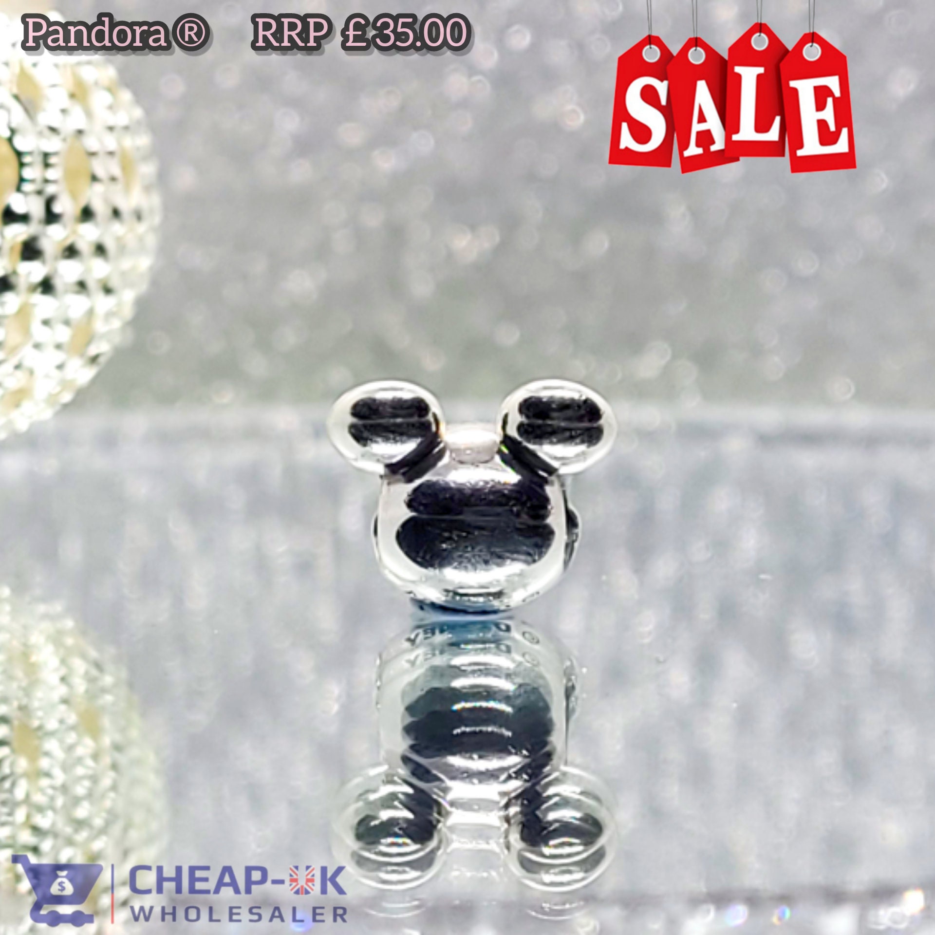 Original Pandora ® 791586 Disney S925 ALE Mickey Mouse Face - Etsy