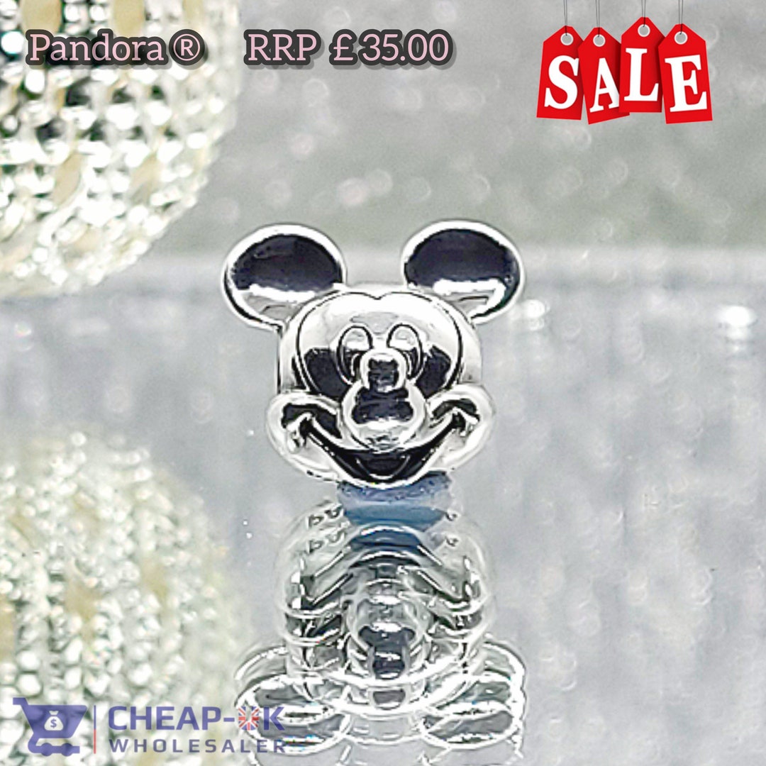 Original Pandora ® 791586 Disney S925 ALE Mickey Mouse Face Charm FREE ...