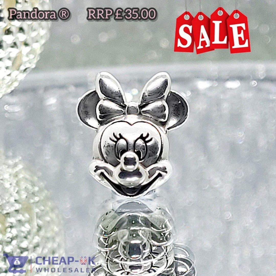 DISNEY PANDORA ® 791587 S925 ALE Minnie Mouse Charm de plata de ley ...