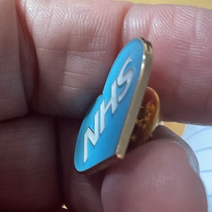 Nhs Badge Enamel Pin Badge NHS Logo on Sky Blue Backing Support for Nhs ...