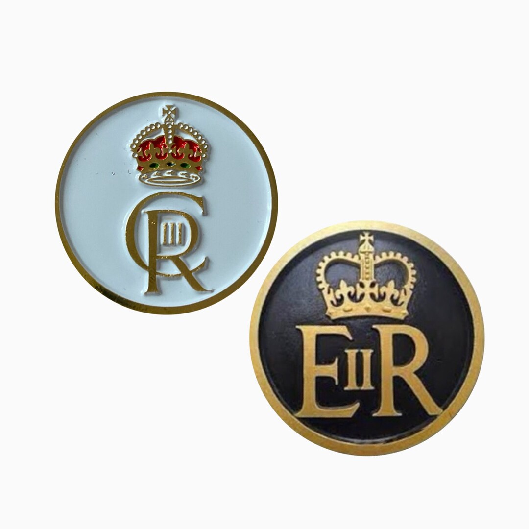 Royal Pin Badges 2 Enamel Pinbadges High Quality Keepsake King Charles ...