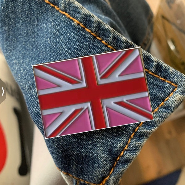 Union Jack Pin Badge - Etsy