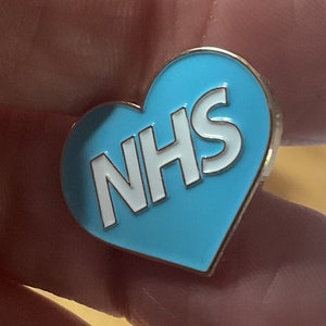 Nhs Badge Enamel Pin Badge NHS Logo on Sky Blue Backing Support for Nhs ...