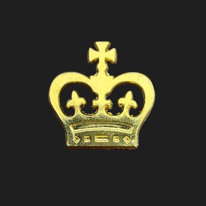 Crown Pin Badge Gold Plated 3D Crown Pin Badge High Quality Royal ...