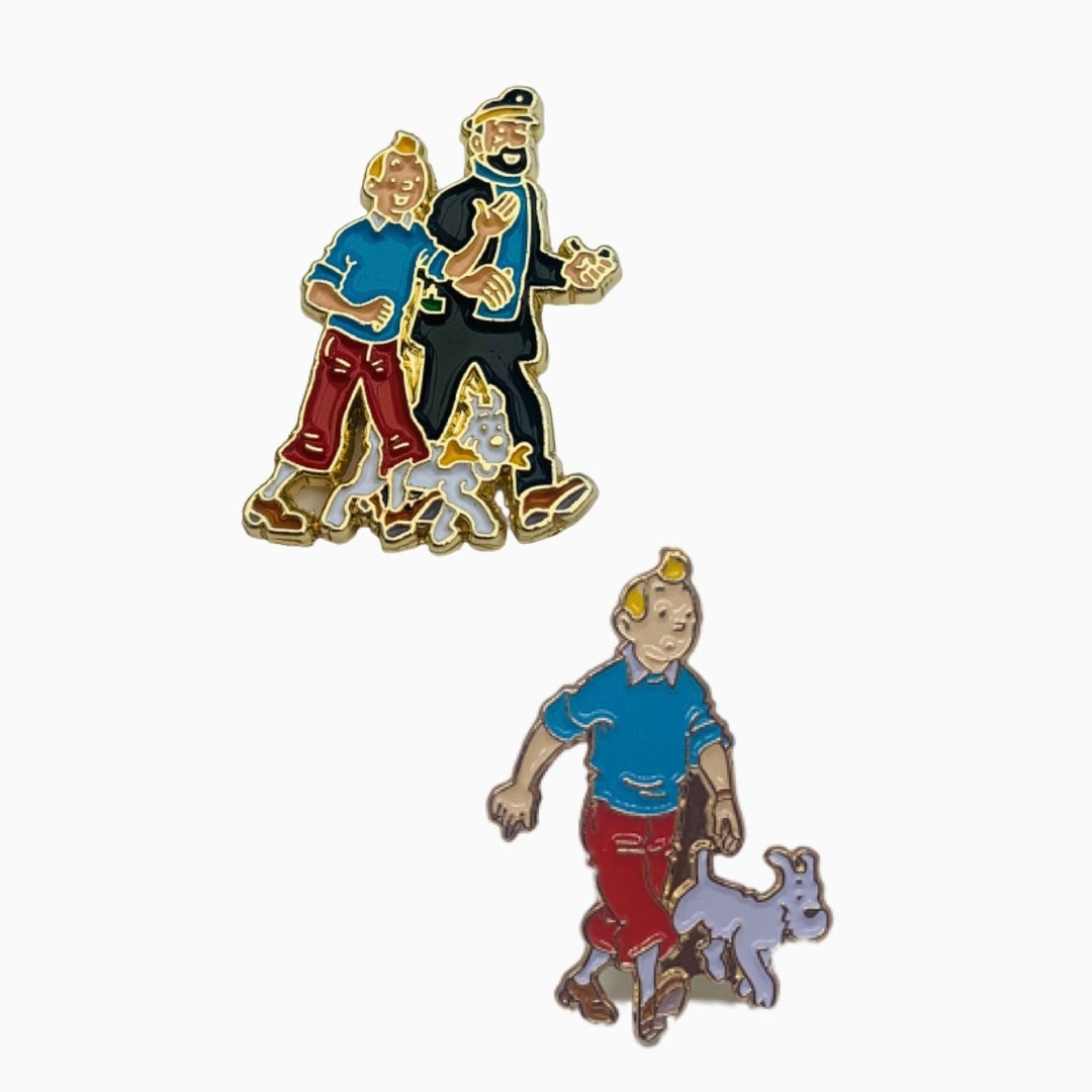 Tintin and Snowy Pin Badges - Etsy