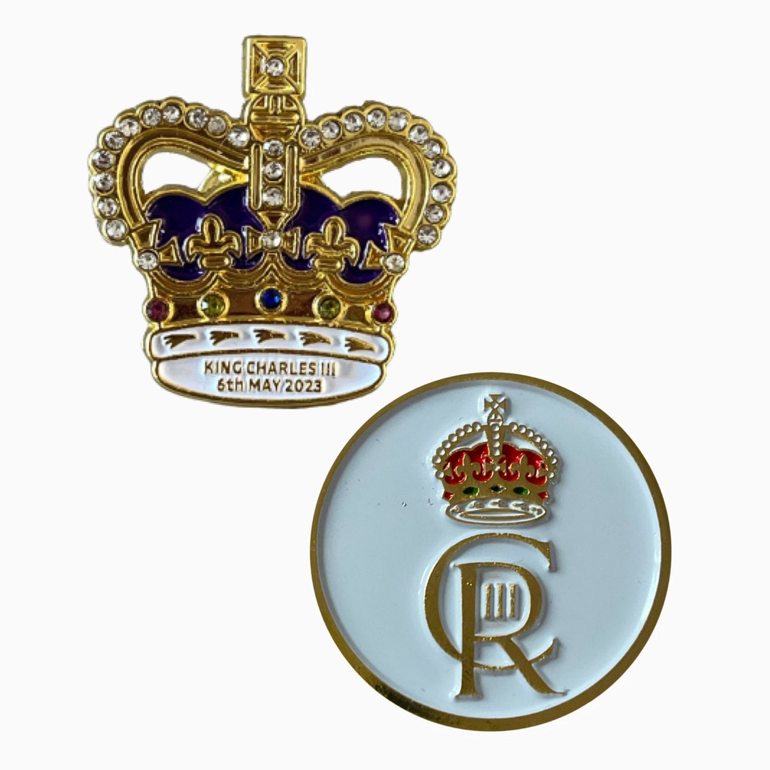 Coronation Pin Badges King Charles III - Etsy