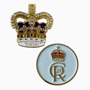 Coronation Pin Badges King Charles III - Etsy