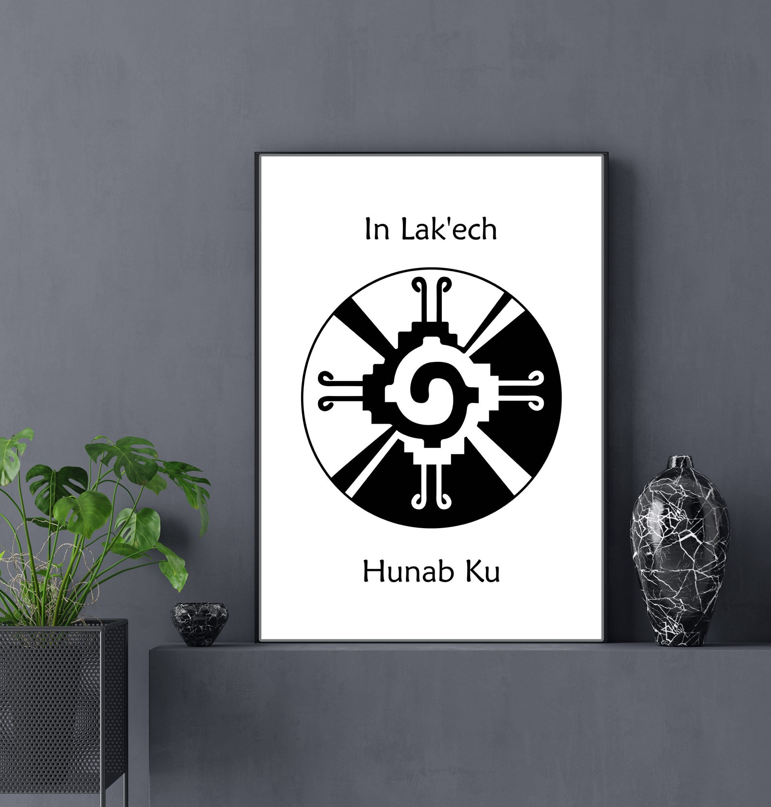 Mayan Decor, Hunab Ku, Digital Download, Mayan, Wall Art Prints, Mystic ...