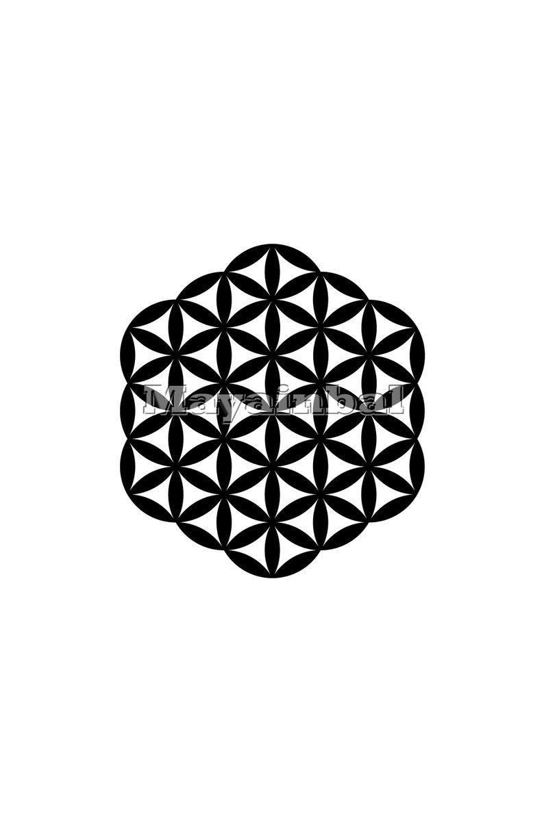 Flower of Life Svg, Digital File, Sacred Geometry Svg, Illustration ...
