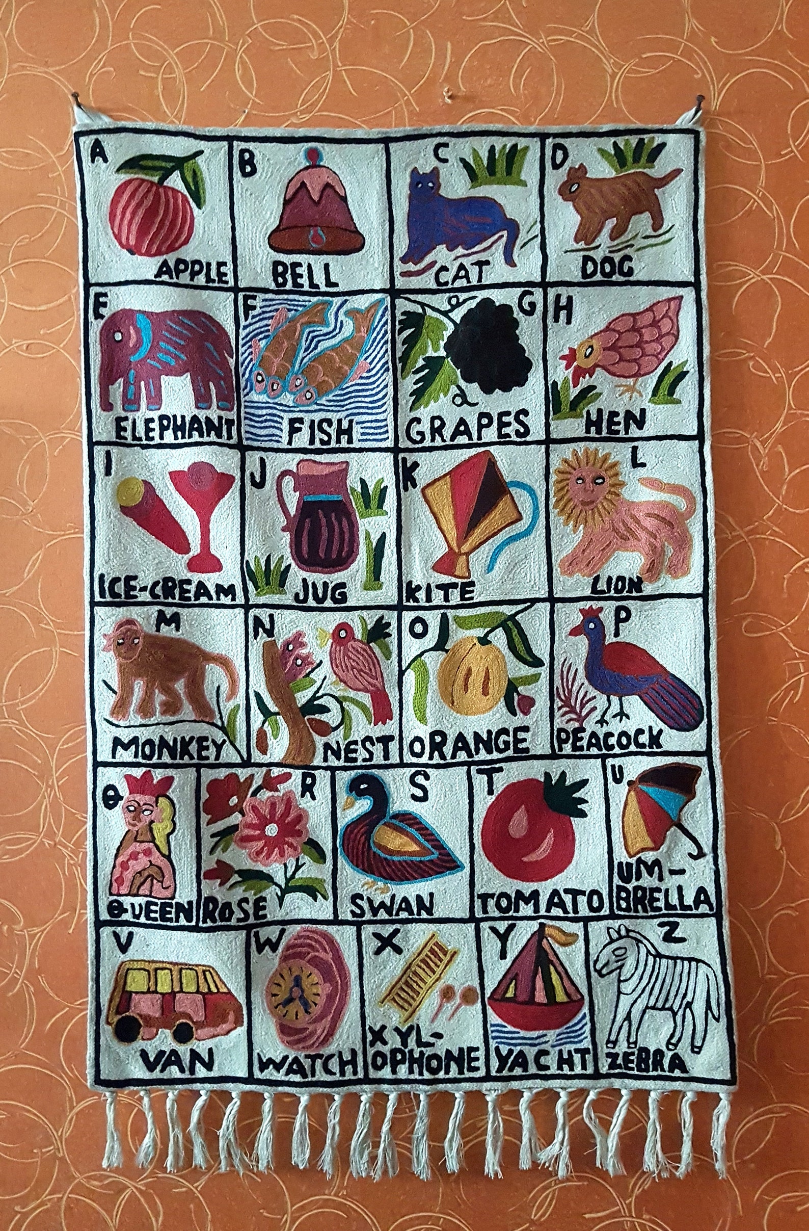 Free Shipping/ Rug Hand Made Hand Embroidered Floor Wall Rug/ - Etsy