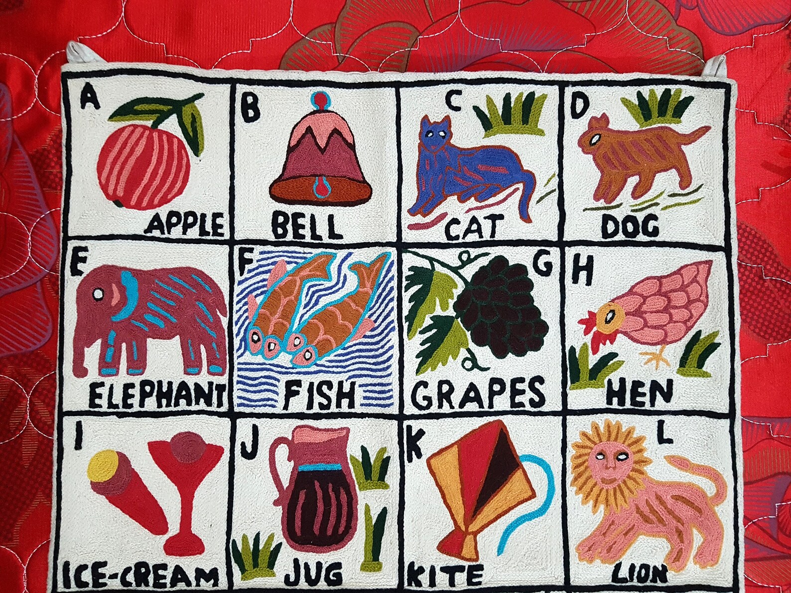 Free Shipping/ Rug Hand Made Hand Embroidered Floor Wall Rug/ - Etsy