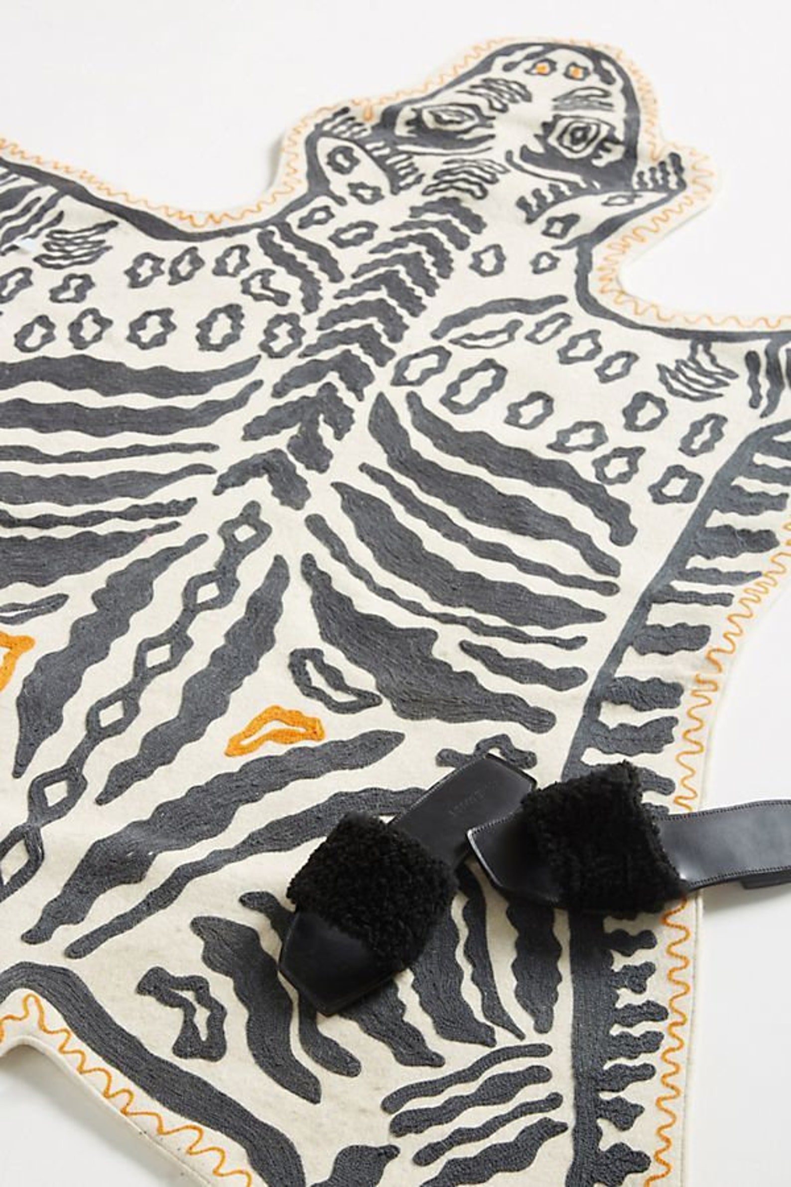 Free Shipping/ Chain Stitched 100% Wool Cow/ Hand Made Hand | Etsy