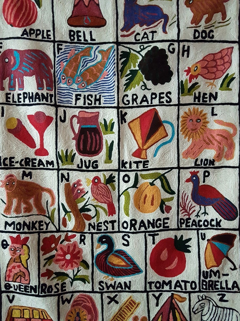 Free Shipping/ Rug Hand Made Hand Embroidered Floor Wall Rug/ - Etsy