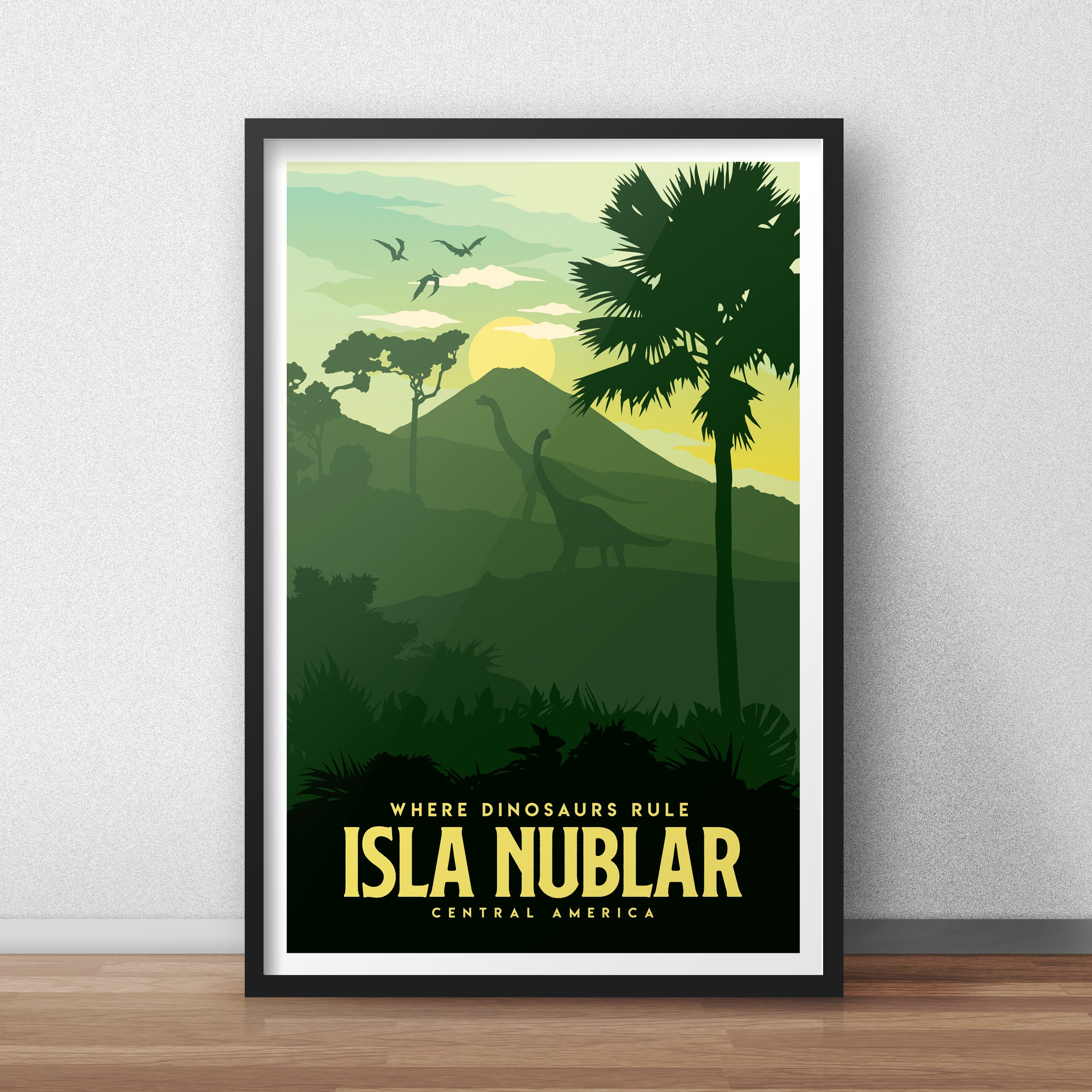 Isla Nublar Travel Poster Etsy