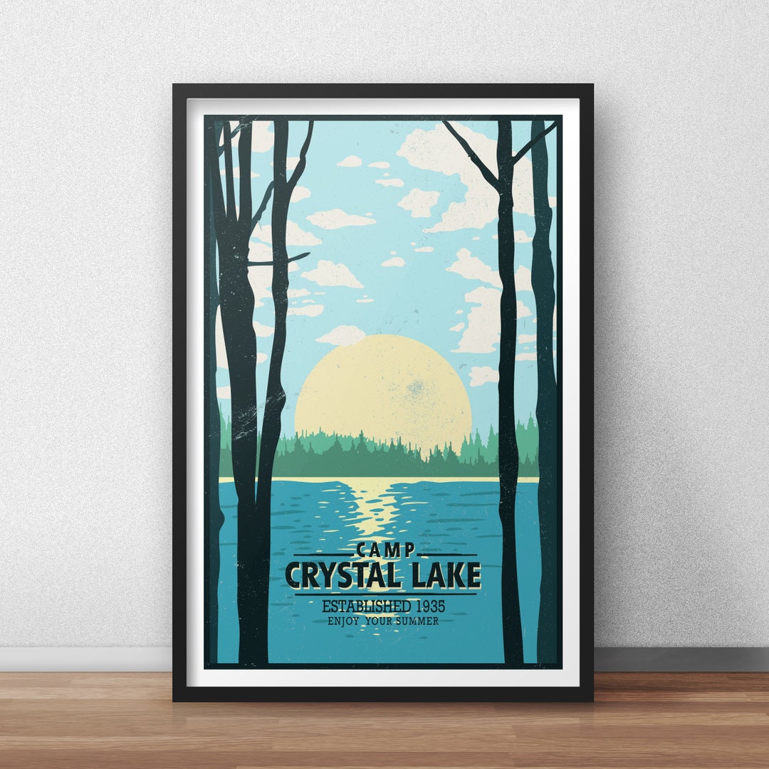 Camp Crystal Lake Travel Poster - Etsy