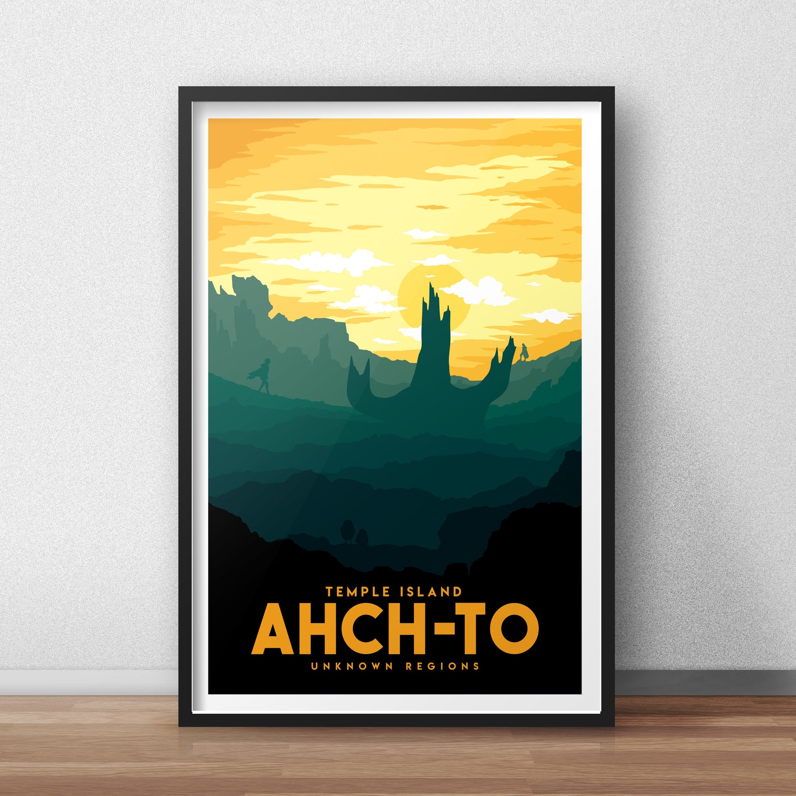 Ahch-to Travel Poster - Etsy
