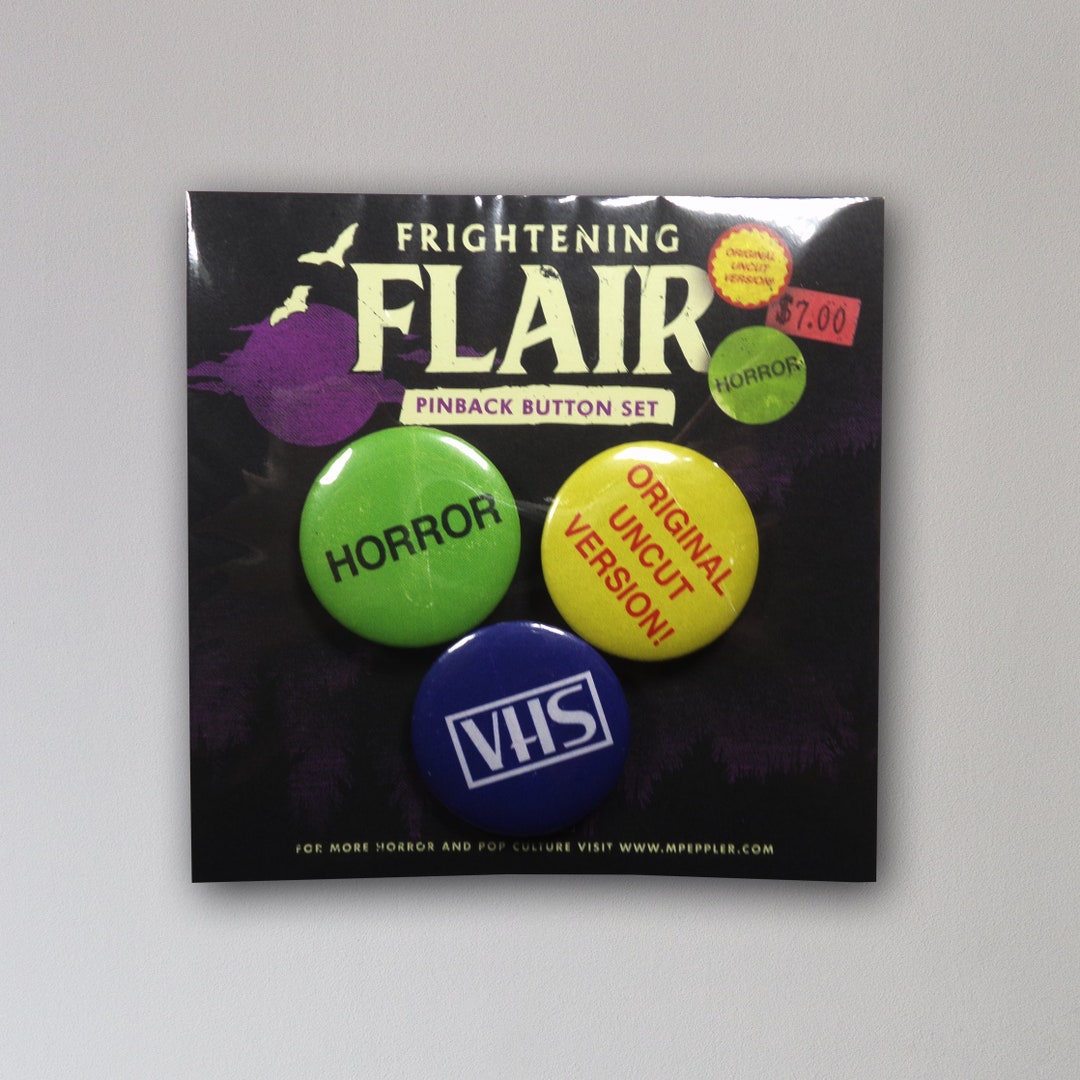 VHS Button Set - Etsy