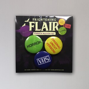 VHS Button Set - Etsy