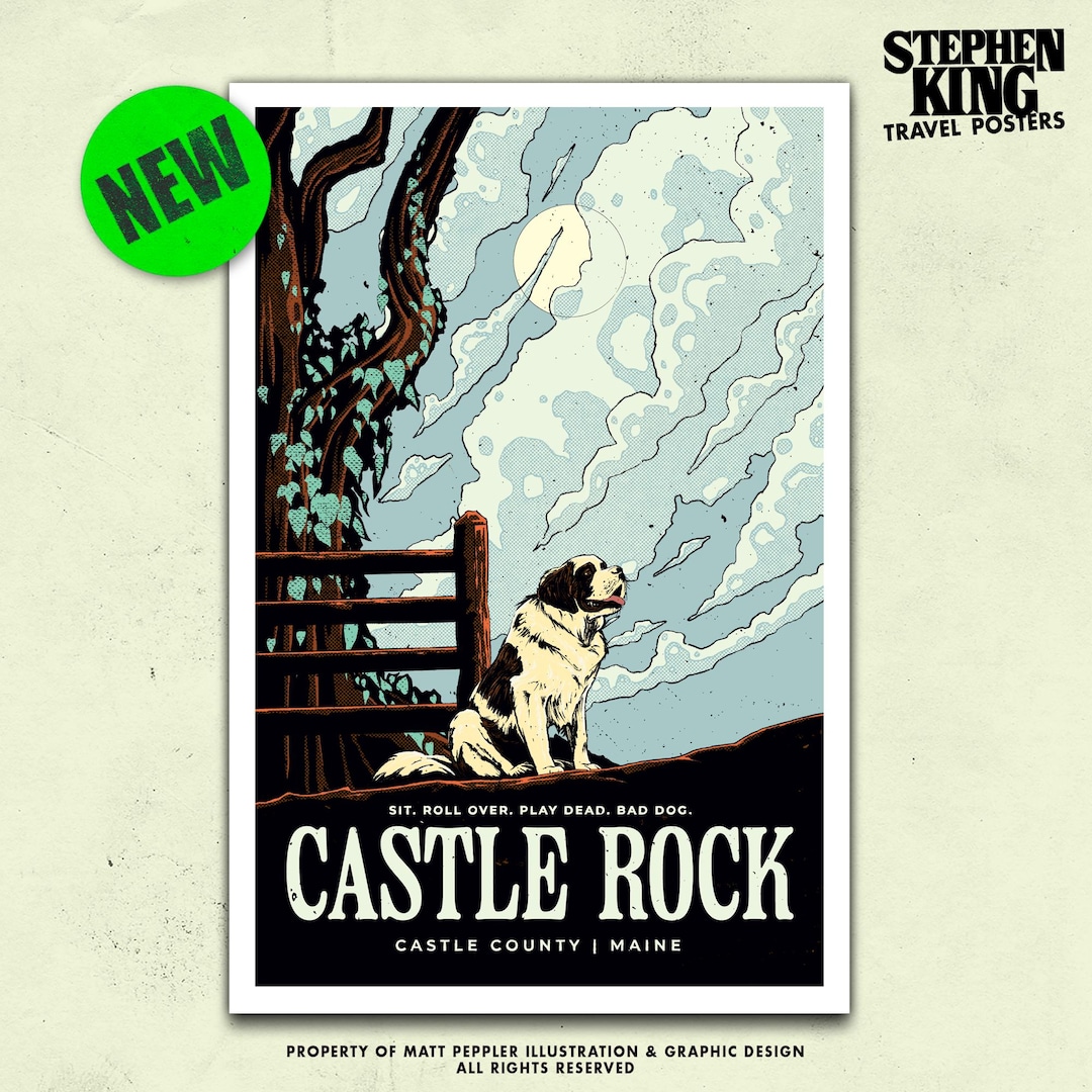 Castle Rock Travel Poster: Stephen King Cujo Art Print - Etsy