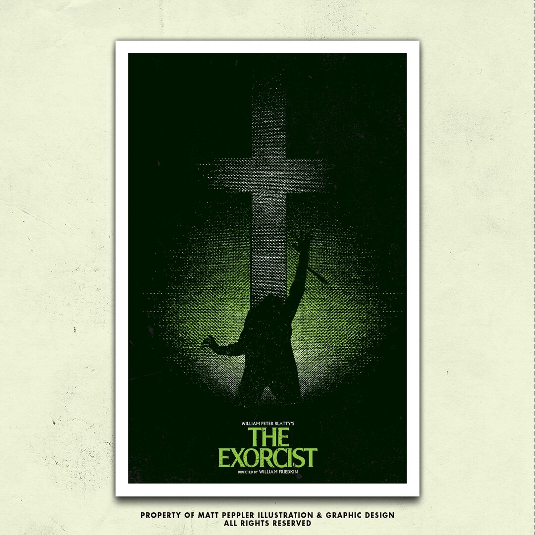 The Exorcist Poster: Vintage Horror Movie Art Print - Etsy