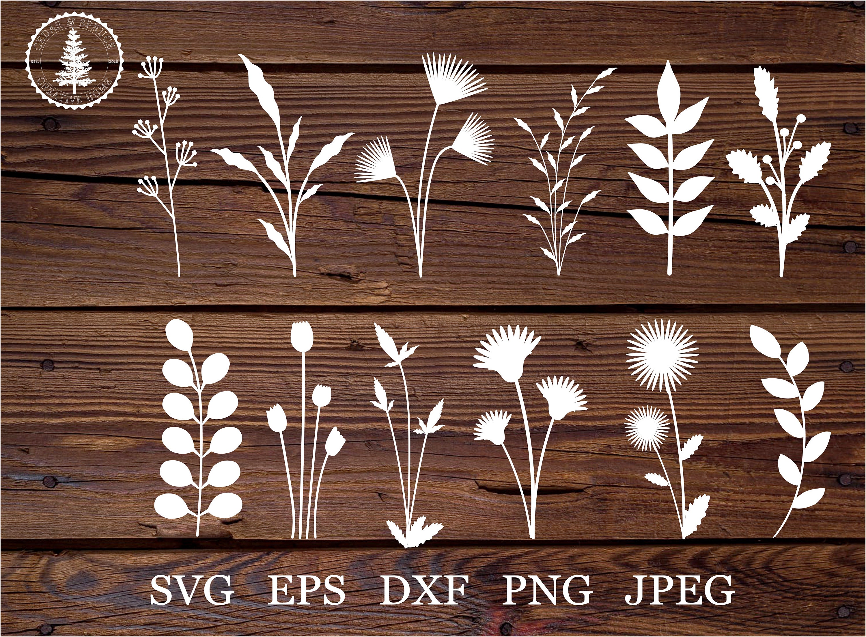 Leaves Bundle SVG - Etsy