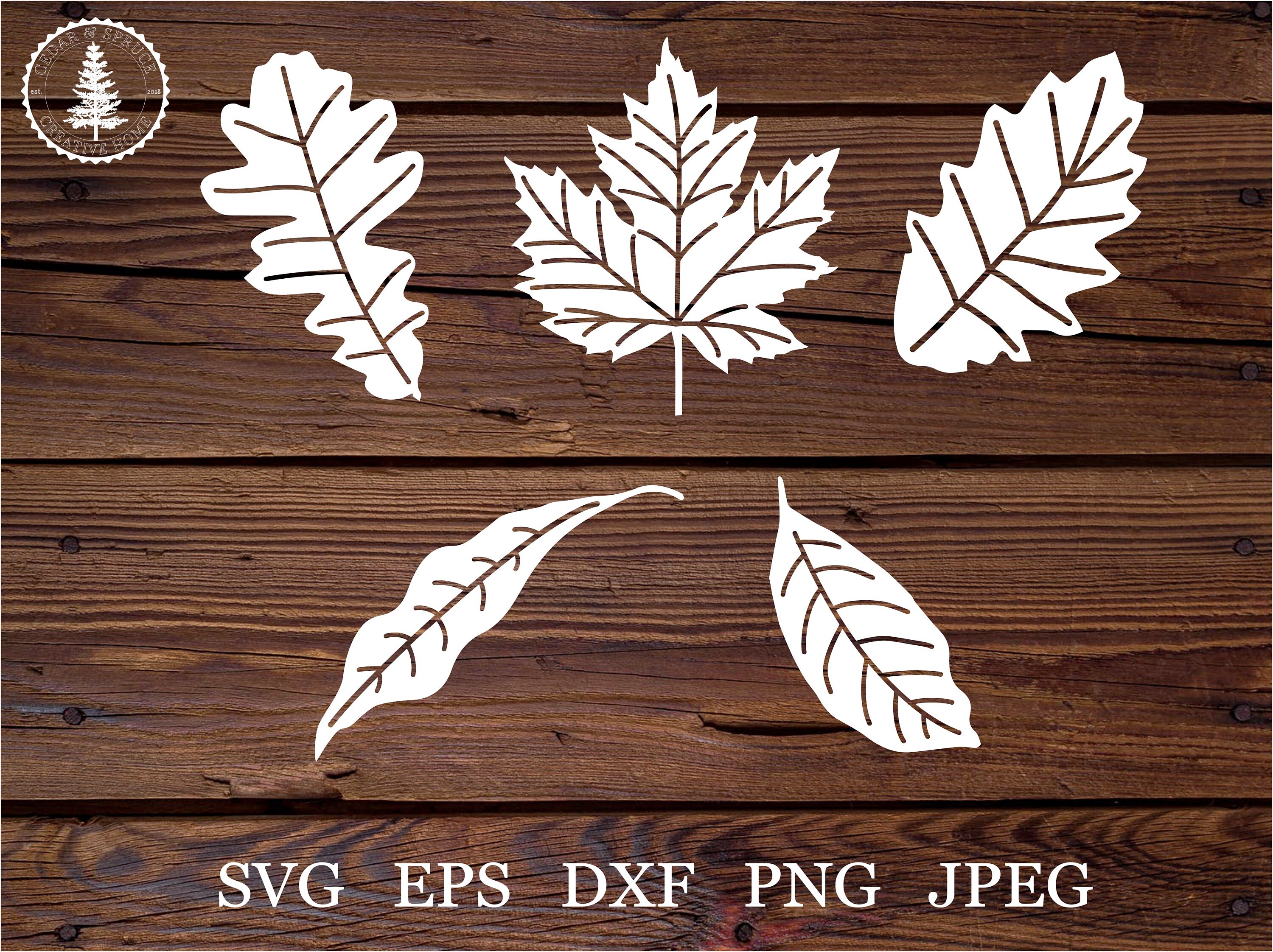 Fall Leaves Set SVG - Etsy