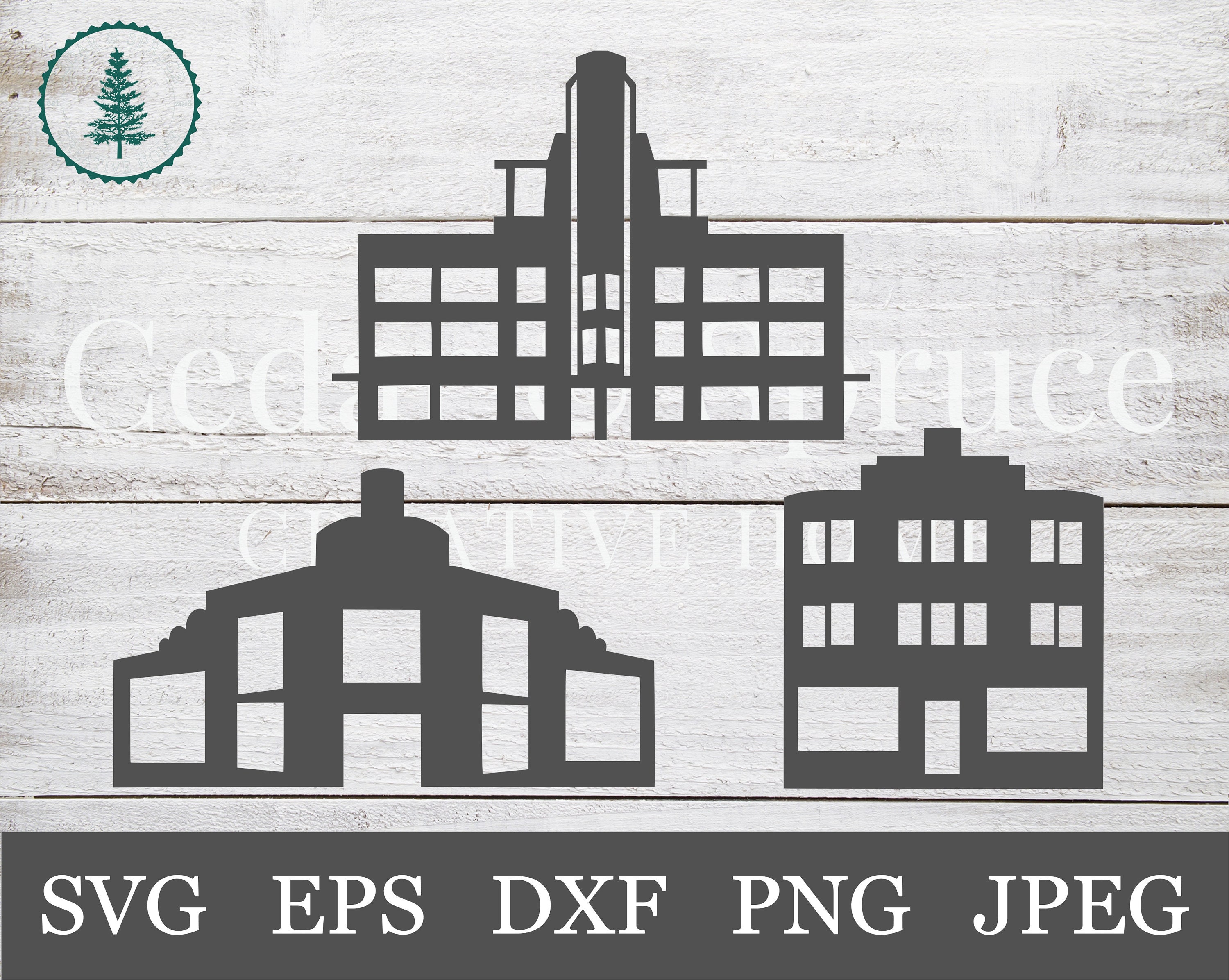 Art Deco Buildings SVG | Etsy