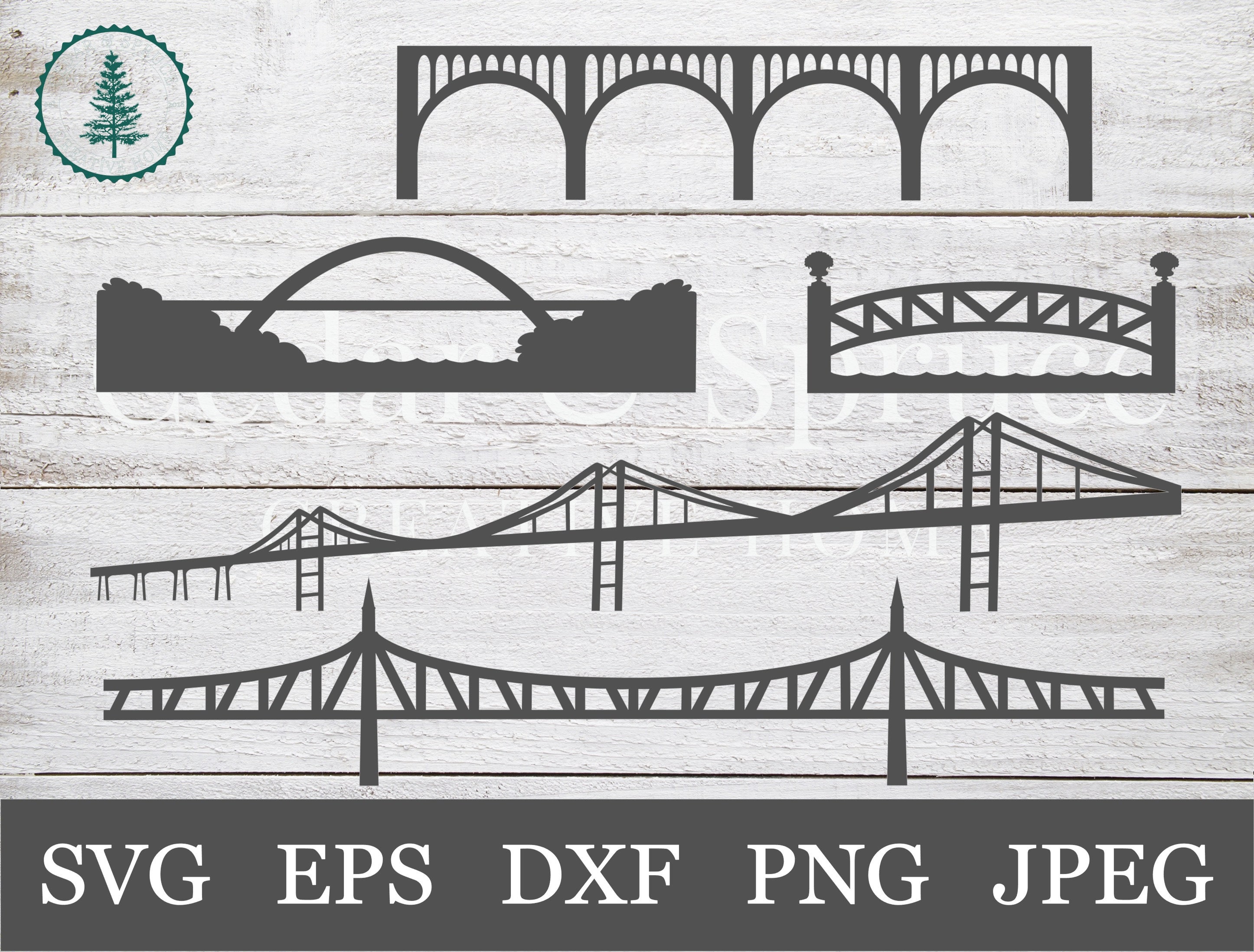 Bridges SVG Digital File - Etsy