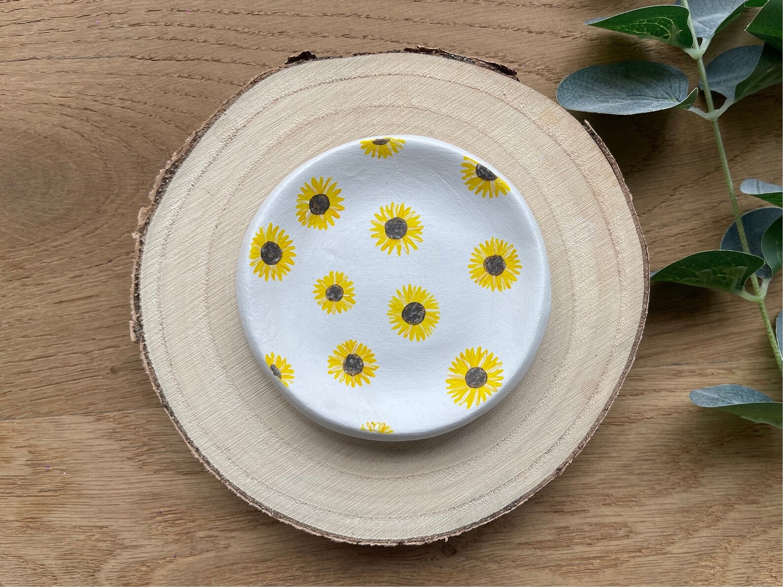 Sunflower Trinket Dish, Gift for Her, Sister Present, Birthday Present ...