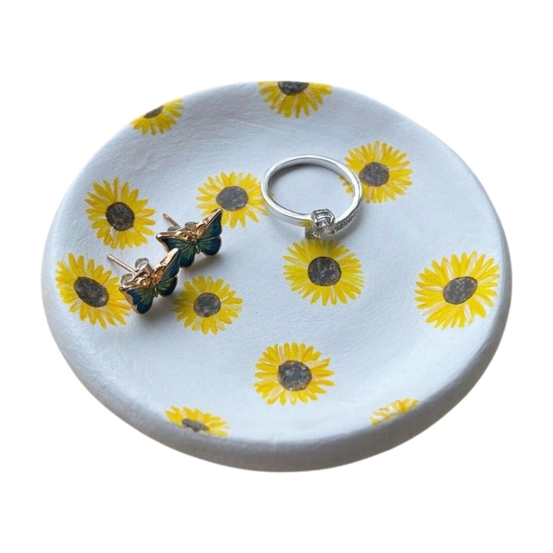 Sunflower Trinket Dish, Gift for Her, Sister Present, Birthday Present ...