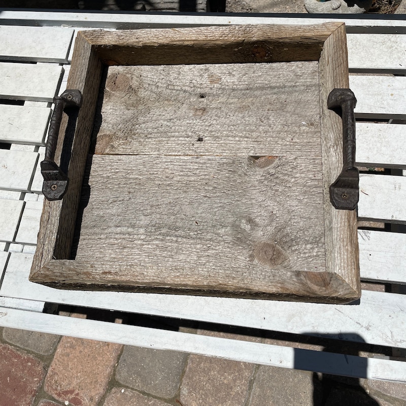 Reclaimed Wood Serving Tray - Etsy