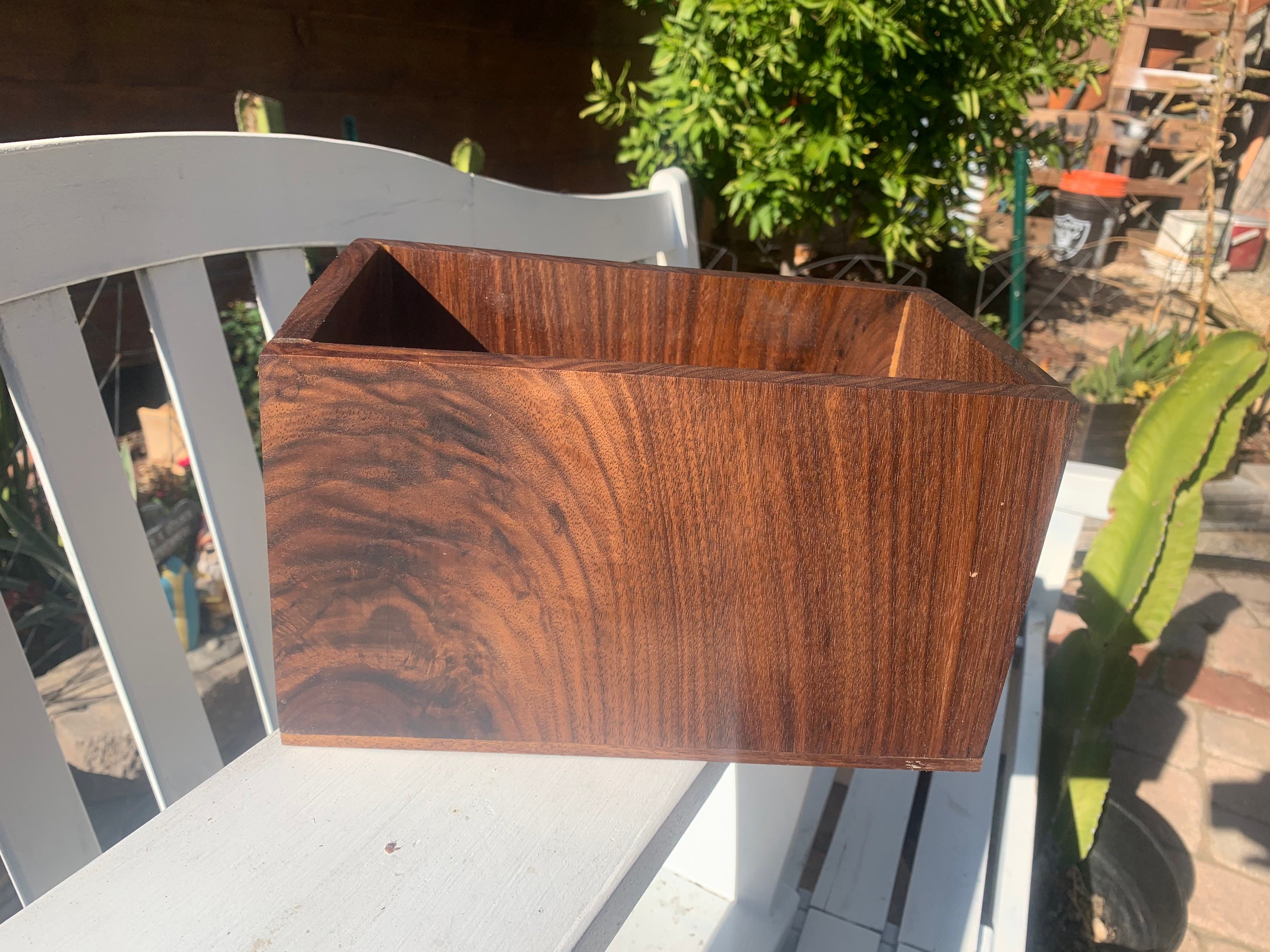 Walnut Catch All/box With Drawer/ Catch All With Drawer - Etsy New Zealand