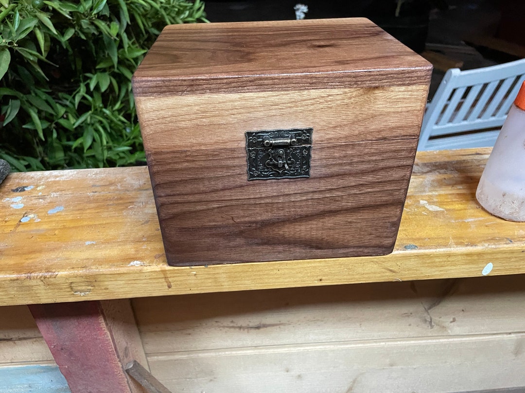 Walnut Handmade Wooden Box - Etsy